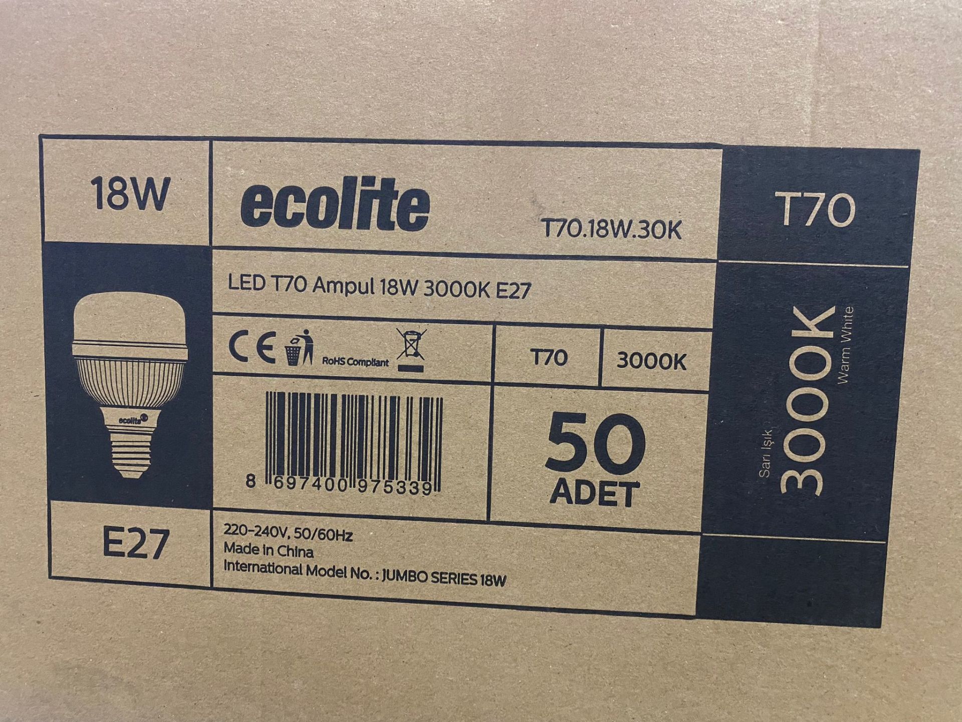 Yüksek Işık Veren Kaliteli Ampül Ecolite